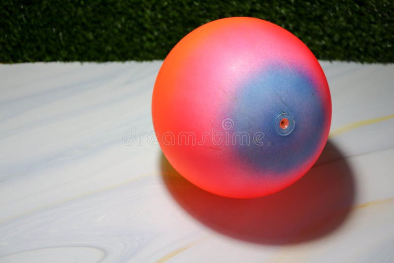 Close Up of a Colorful Ball on the Table Stock Photo - Image of design ...