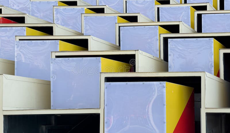 A Close-up View of a Colorful, Geometric Structure Made of Various ...
