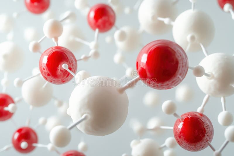 Molecules of Water and Other Compounds in a Scientific Visualization ...