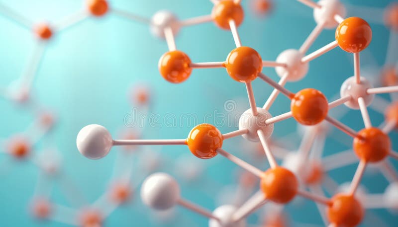 Close-up View of Colorful Polymer Cross-linking Reactions. Chemical ...