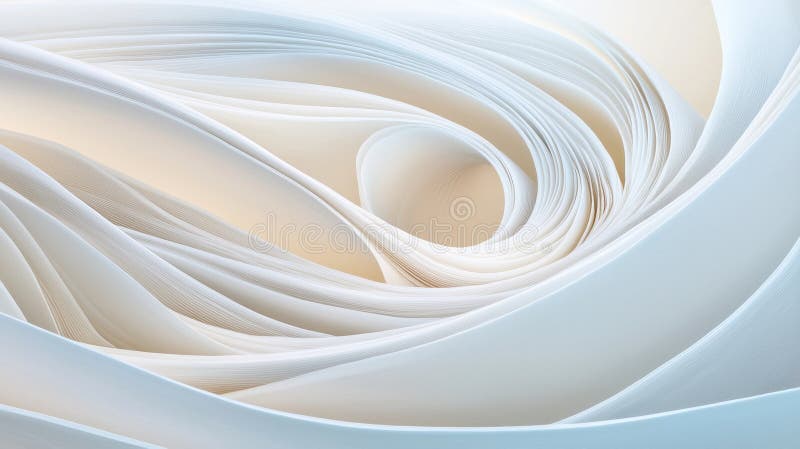 A Close-up View of a Complex, Abstract Pattern of Overlapping, Curved ...