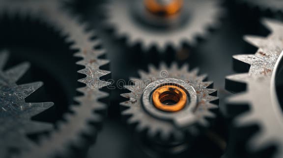 A Close-up View of a Complex Mechanical System, Featuring Intricate ...