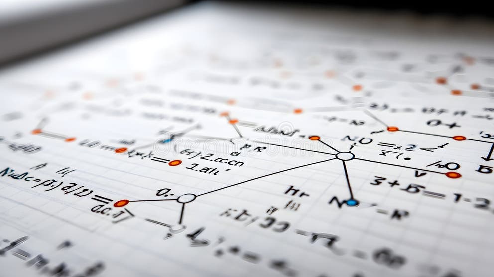 A Close-up View of Complex Molecular Structures in a Notebook ...