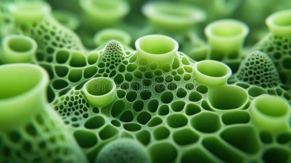 A Close-up View of a Complex, Organic Structure Composed of ...