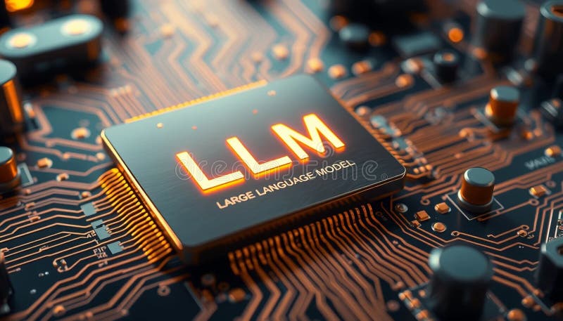 Close Up View of a Computer Chip. Generative AI Stock Photo - Image of ...