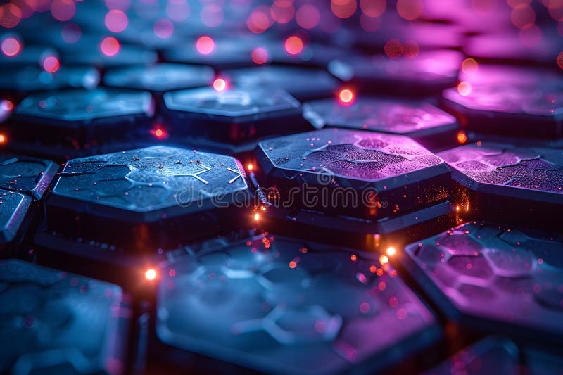 Close Up View of a Computer Keyboard Generative AI Stock Illustration ...