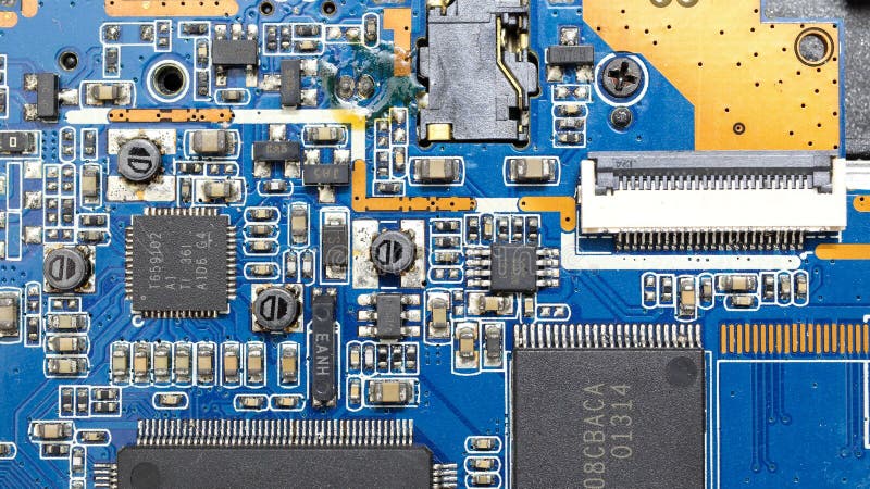 The Close Up View of a Computer Motherboard with Many Parts Editorial ... The Close Up View of a Computer Motherboard with Many Parts Editorial ...