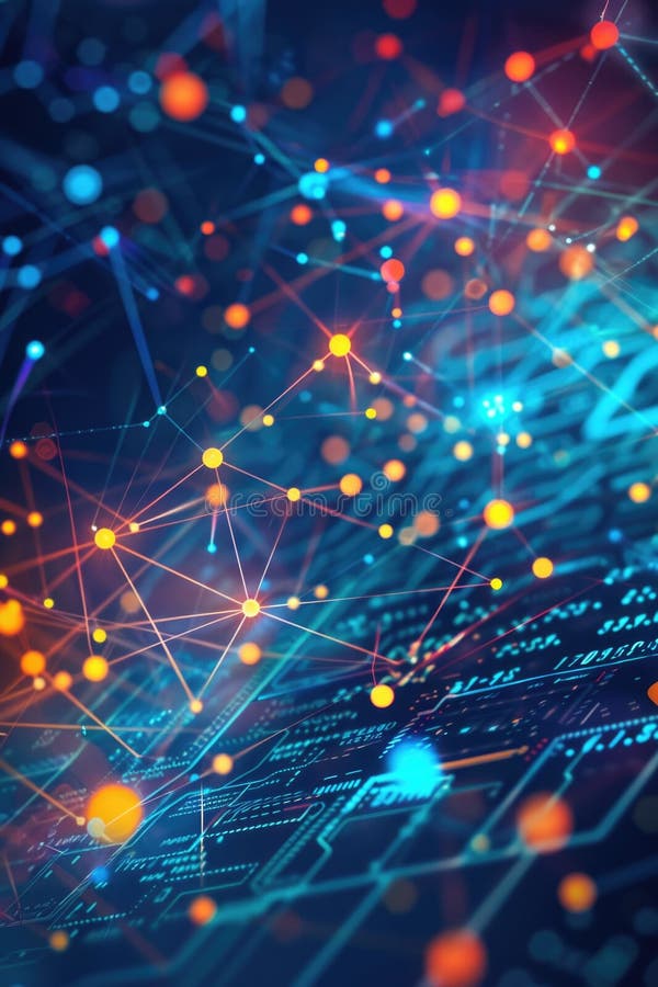 A Close-up View of a Computer Screen Displaying a Pattern of Small Dots ...