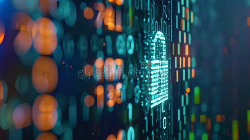 A Close-up View of a Computer Screen Displaying a Series of Numbers, Representing Data or ...