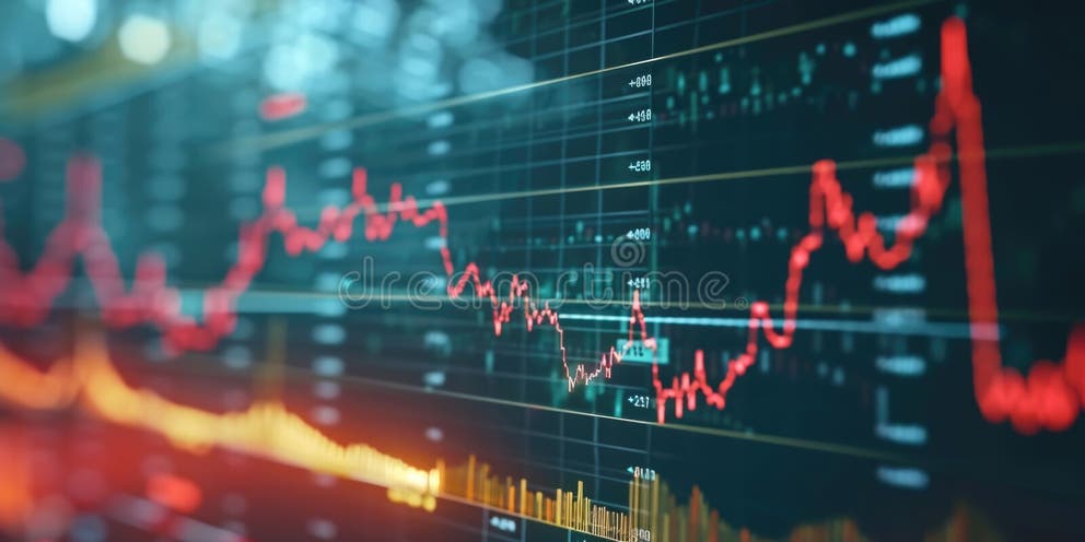 A Close-up View of a Computer Screen Displaying Various Graphs and ...
