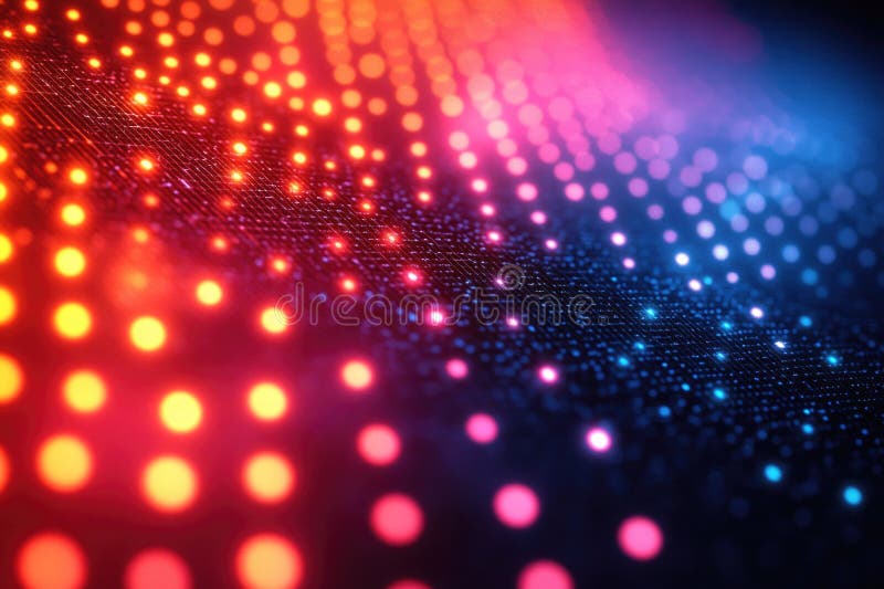 A Close-up View of a Computer Screen Showing Many Small Dots, Suitable ...