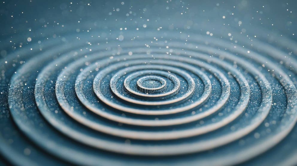 A Close-up View of Concentric Circles with a Textured Surface, Creating ...