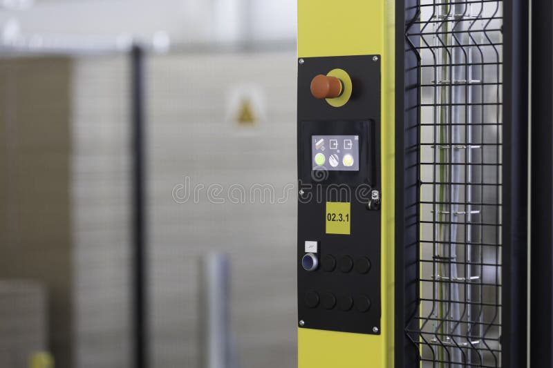 Control Panel of an Automated Machine in a Manufacturing Facility ...