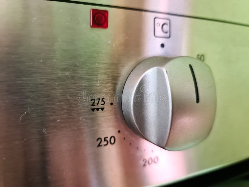 Close-up View of the Control Panel of a Modern Stove Stock Image ...