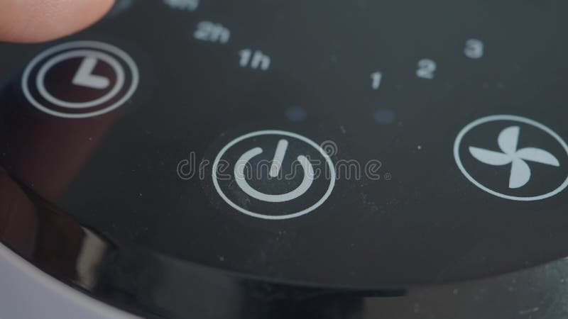Appliance Control Panel with Timer and Power Options Displayed Stock ...