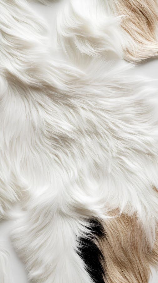 Close-up View of a Cowhide Showcasing Its Soft Texture and Distinctive ...