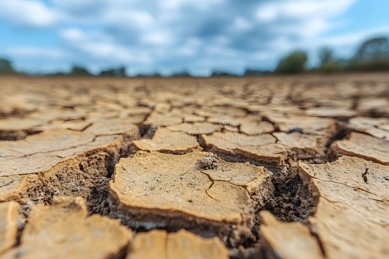 Cracked Earth Texture Illustrating Drought and Climate Change Concepts ...