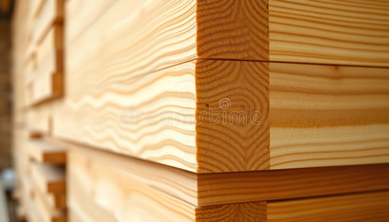 Close-up View of Cross-laminated Timber CLT Panel. Visible Wood Layers ...