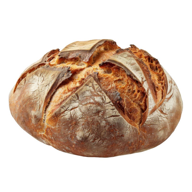 A Close-Up View of a Crusty Loaf of Bread Stock Illustration ...