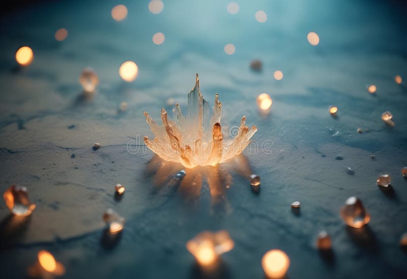 A Close-up View of a Crystal-like Object with a Spiky, Organic Form. it ...