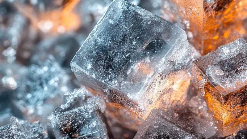 Close-up View of Crystalline Structures Stock Illustration ...