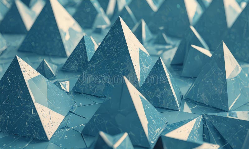 Close-up View 3D Model Snow-covered Mountain Range, with Numerous ...