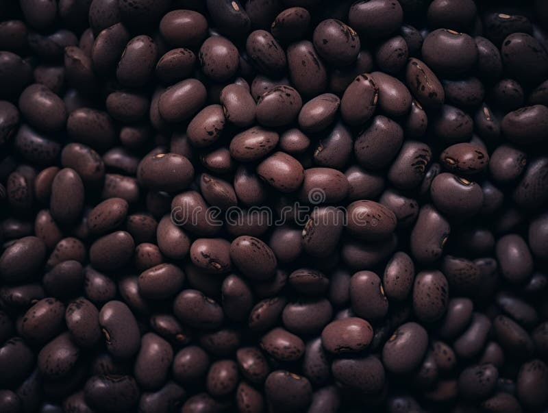 A Close Up View of Dark Chocolate Beans Stock Illustration ...