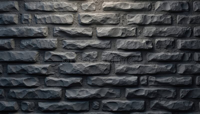 Close-up View of Dark Gray Stone Wall Texture. Stone Blocks Form ...