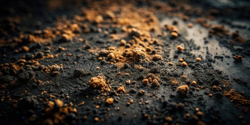Close-up View of Dark and Light Brown Granular Texture, Resembling a ...