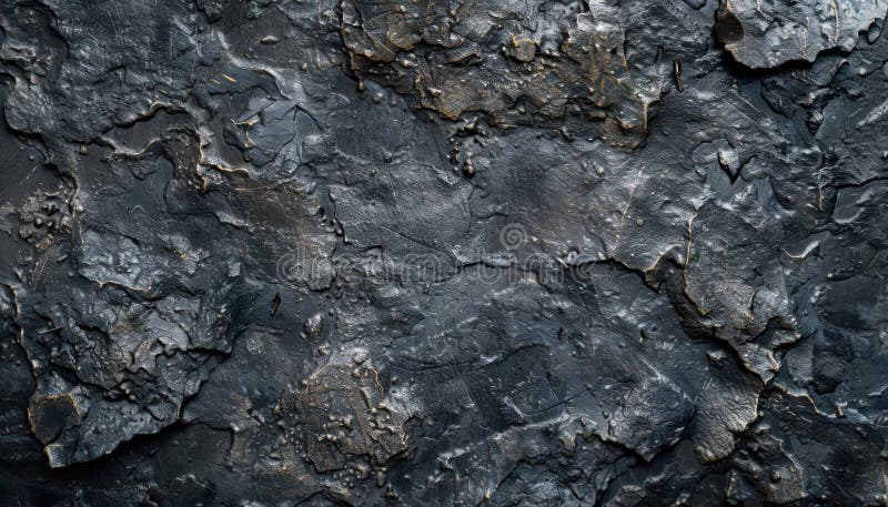 Textured Dark Rock Surface Displaying Intricate Patterns and Natural ...