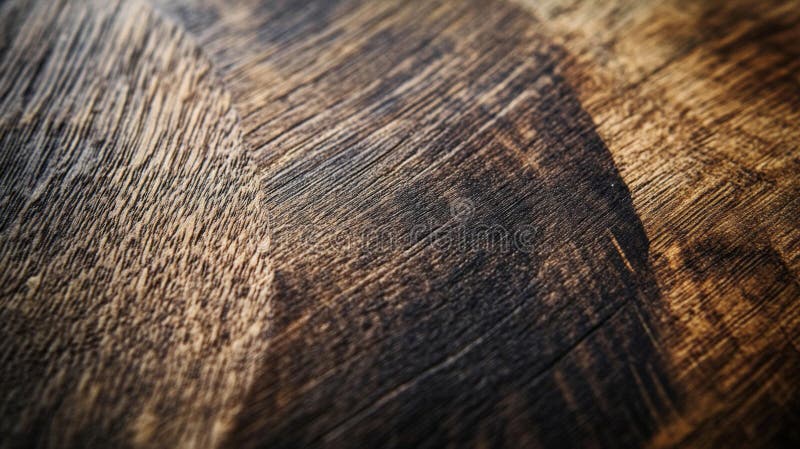 Close-up View of Dark-Stained Wood Grain Stock Illustration ...