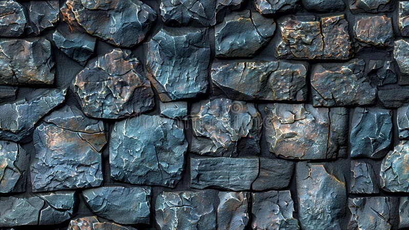 Dark Textured Stone Wall Background with Rough Edges and Subtle Color ...