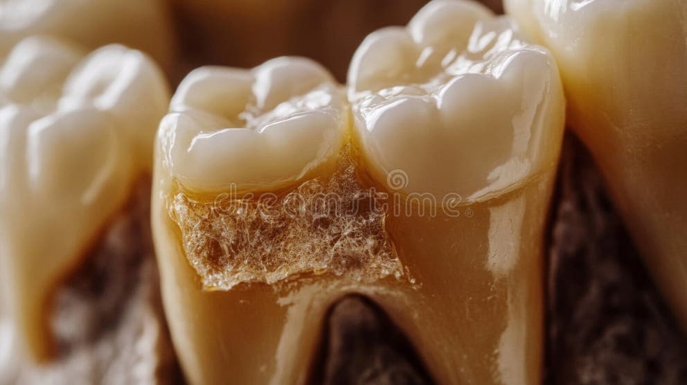 Close-up View of Decayed Human Tooth Showing Significant Damage Stock ...