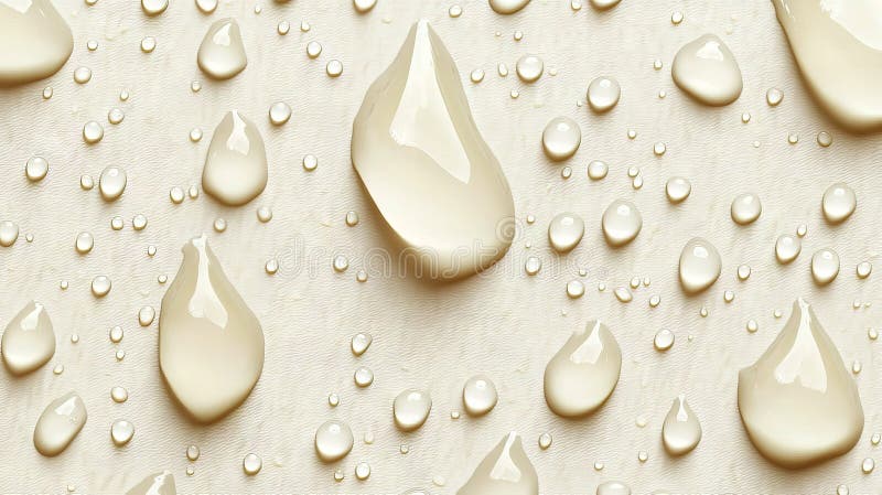 A Close-up View of Delicate Water Droplets or Dew on a Smooth ...