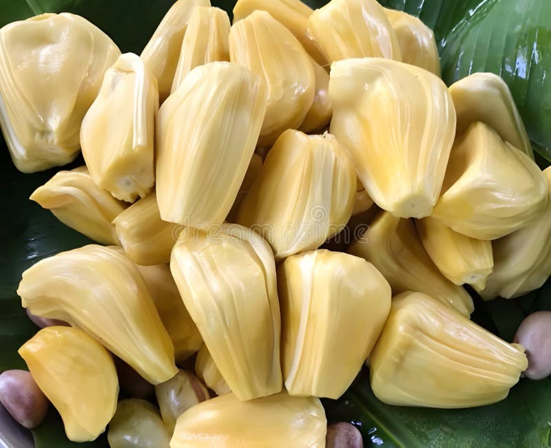 Close Up View of Delicious Asian Food , Fresh Jackfruit Stock Image ...