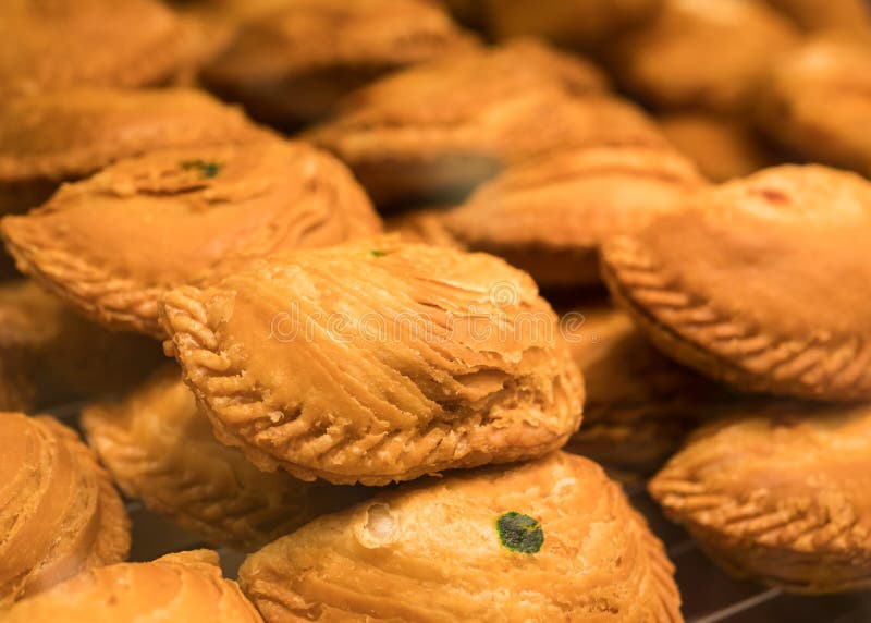 Close-up View of the Delicious Chicken Curry Puffs Stock Photo - Image ...