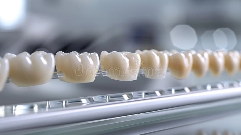 Close-up View of Dental Implants on a Display, Showcasing Modern ...