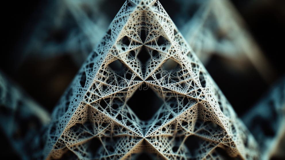 A Close-up View of a Detailed Object with Many Textures and Patterns ...