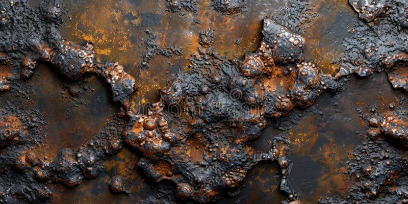Rusted Metal Surface Covered in Rust Stock Illustration - Illustration ...