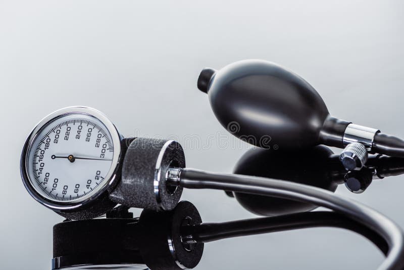 Close Up View of Device for Measuring Pressure on Glass Stock Photo ...