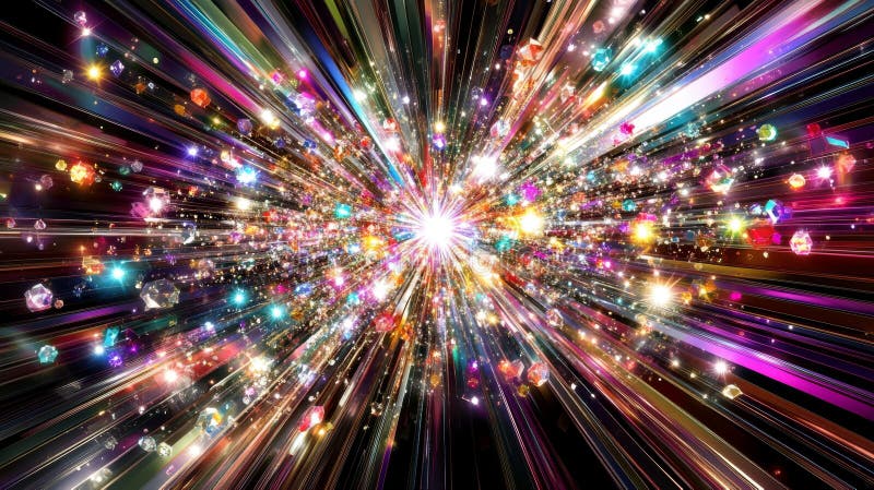 A Close-up View of Diamonds that Sparkle, Reflecting a Rainbow of ...