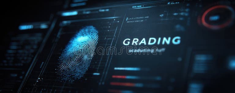 Biometric Digital Security Interface with Fingerprint Identification on ...