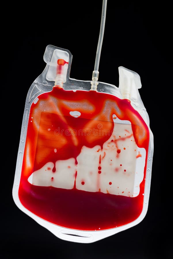 Close-up View of Donate Blood in Bag on Black Stock Photo - Image of ...