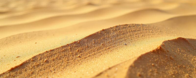 Close-up View of Dry, Grainy Sand Subtle Ripples Visible, Fine, Soil ...