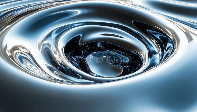 A Close-up View of Dynamic Fluid Motion in Abstract Artwork Reveals a ...