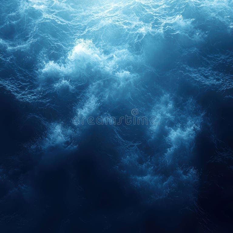 Close-up View of Dynamic, Foamy Ocean Waves with Rippled Surface - AI ...