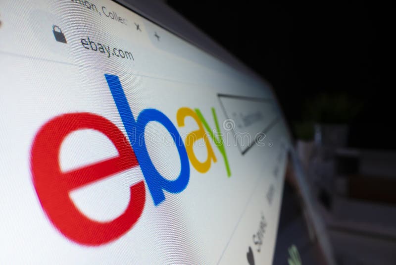 Close-up View of Ebay Logo on Its Website Editorial Image - Image of ...