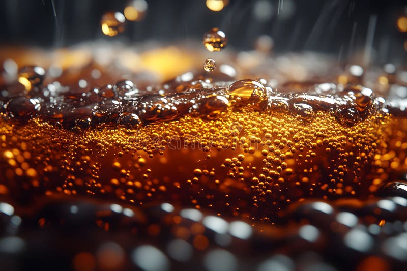 Effervescent Soda Bubbles with Refreshing Carbonation for Beverage ...