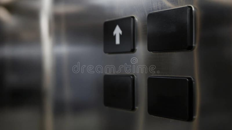Close-up View of Elevator Control Panel (Generative AI) Stock ...