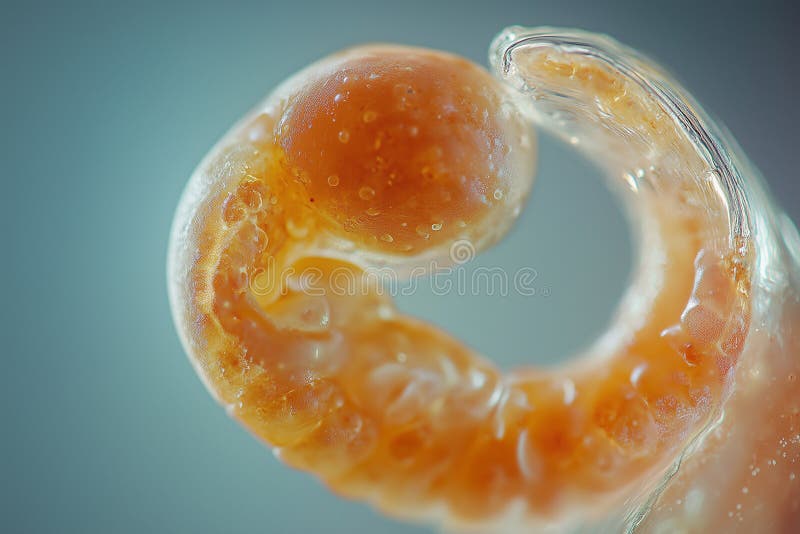 Close-up View of an Embryo Developing in a Laboratory Environment Under ...